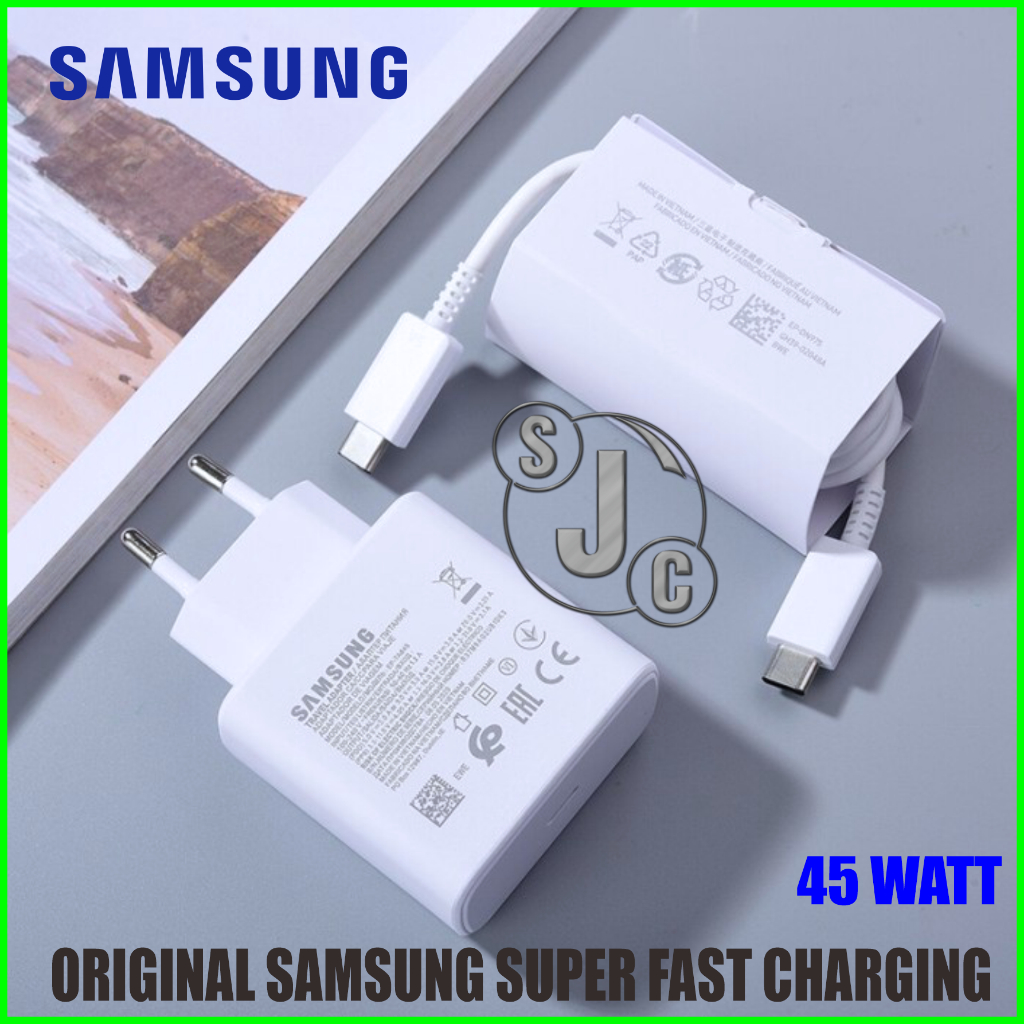Charger Samsung Galaxy S24 Ultra Fast Charging 45 Watt C to C Cable Original Samsung 100% ...