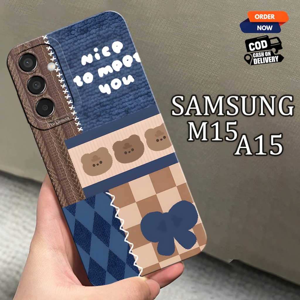 Latest Samsung M15 Case Silicone TPU Motif Wallpaper Case Samsung A15 ...