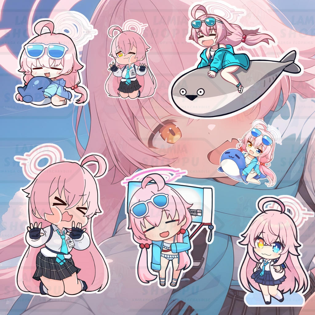 Hoshino Blue Archive Sticker | Takanashi Hoshino BA Chibi Vinyl Sticker ...