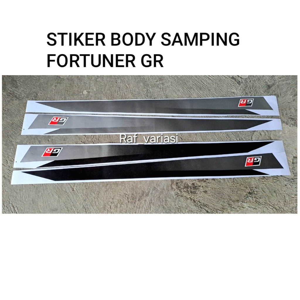 Fortuner GR list body sticker/all new fortuner 2022 sticker/fortuner GR ...