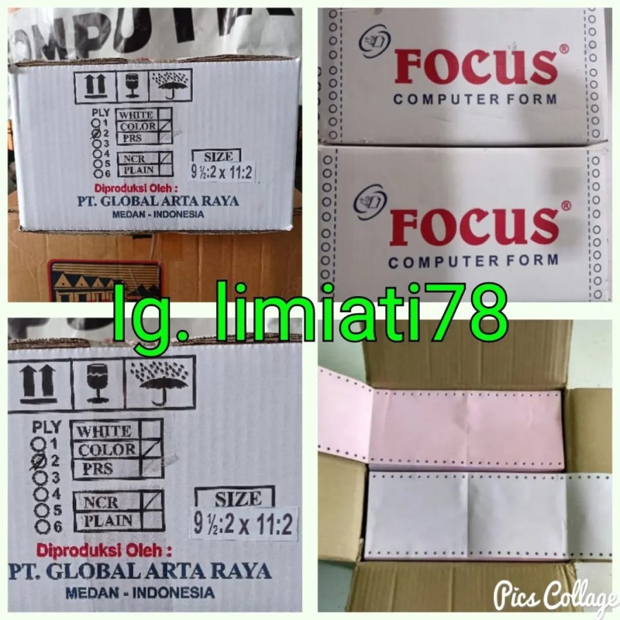Continuous Form Focus Paper 9 1/2 : 2 x 11 : 2 (2 ply) Focus | Shopee ...