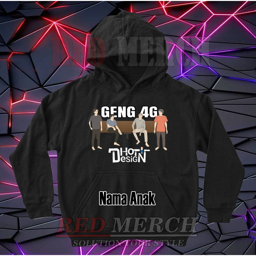 Red Merch // Jacket Hoodie Children Dhot Design gang 4g gang trend ...