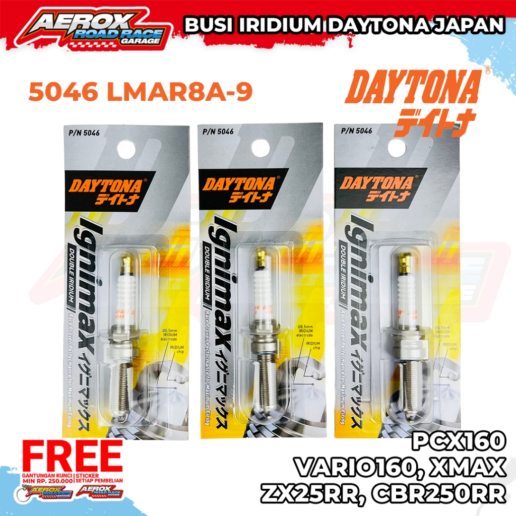 Spark Plug Daytona Double Iridium Honda PCX Vario ADV 160 ABS CBS Forza ...