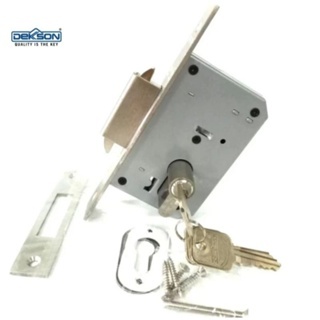 Dekkson MTS L DKS DL 84100 40mm SS Sliding Door Lock + 60mm Cylinder ...
