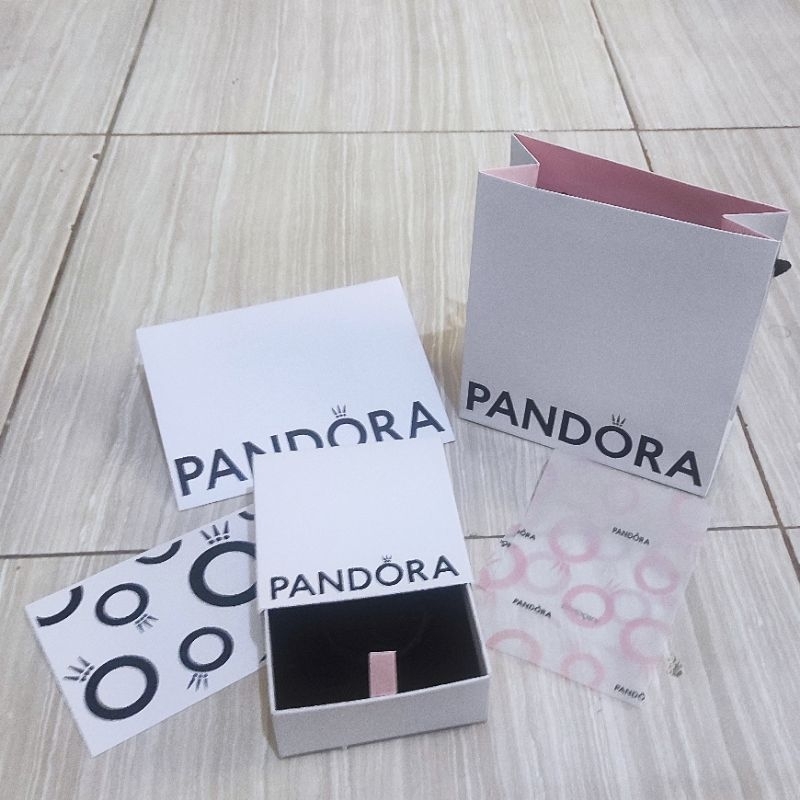 Complete Pandora Paper Bag Gift Box / Pandora Bracelet Box / Pandora ...