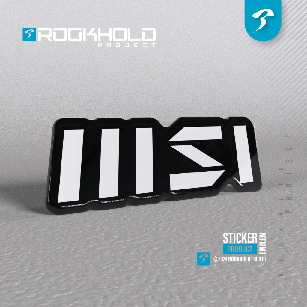 Msi Logo Emblem Sticker | Msi Logo Embossed Sticker | Pc Sticker ...
