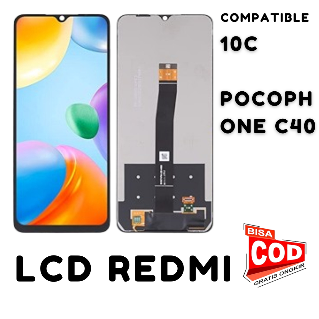 [LIVE] Original LCD REDMI 10C/POC*PH*NE C40 FULLSET TOUCHSCREEN ...
