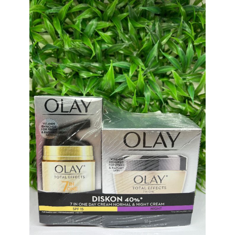 Olay Total Effects 7in1 Day Cream Package SPF 15 - 50 gr + Night Cream ...