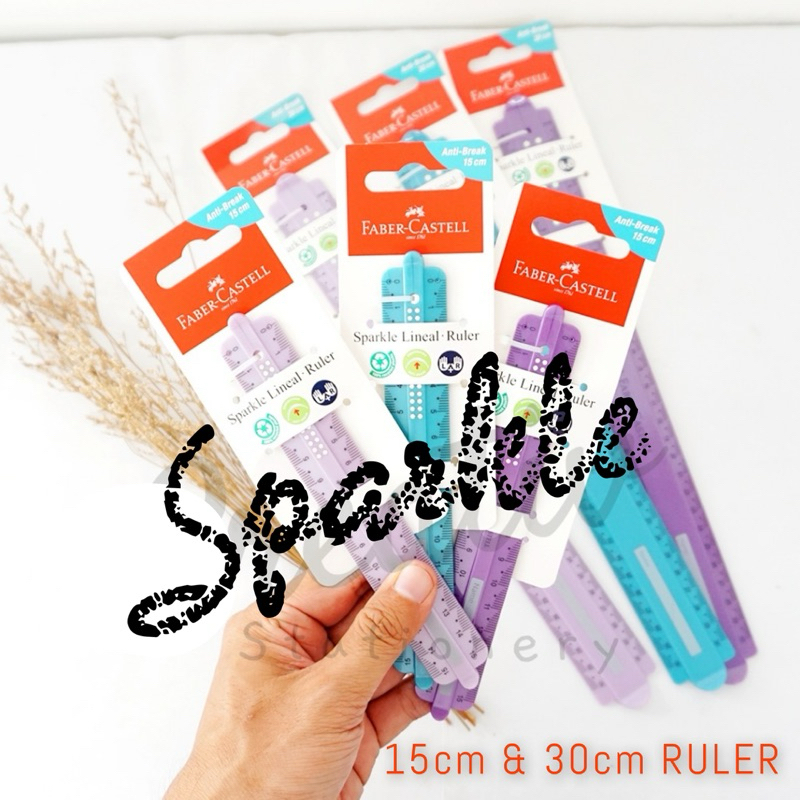 Faber Castell SPARKLE Ruler | 15cm And 30cm | Lineal Ruler | Shopee ...