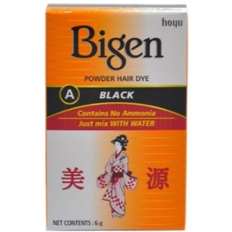 Bigen A-BLACK hair polish 6g POWDER - Hair Dye | Shopee Philippines