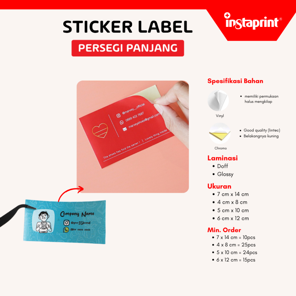 Food label Stickers, Rectangular cake label stickers | Shopee Philippines