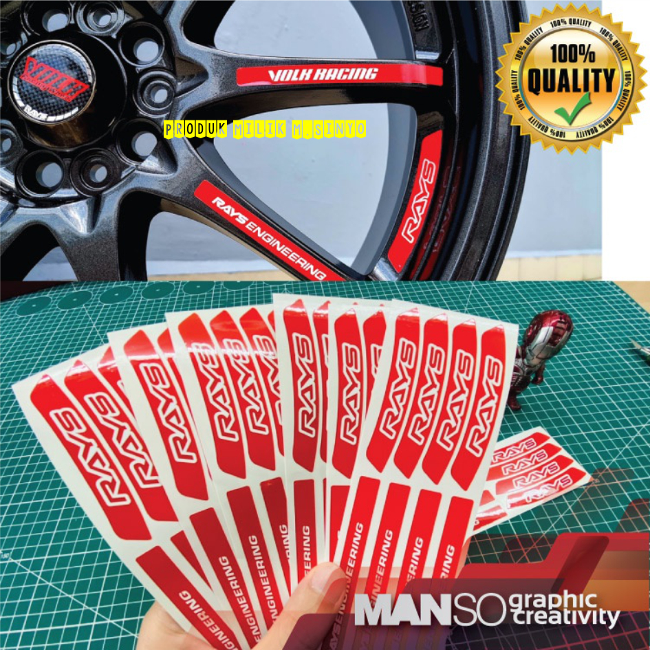 Rays Engineering Japan VOLK Racing Sticker CE28 CR II Black Edition ...