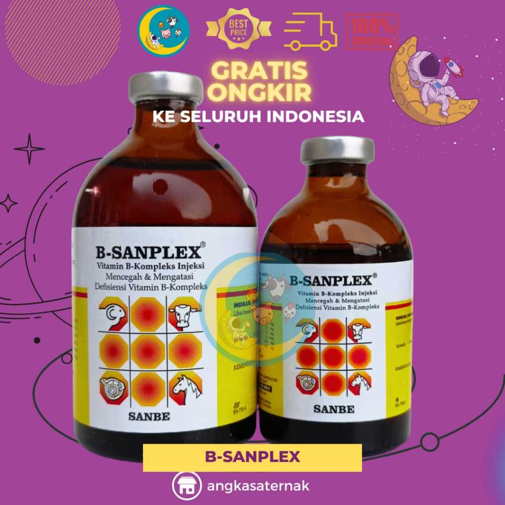 B SANPLEX 100ml & B SANPLEX 50ml - Animal Complex Vitamin B - Cow ...
