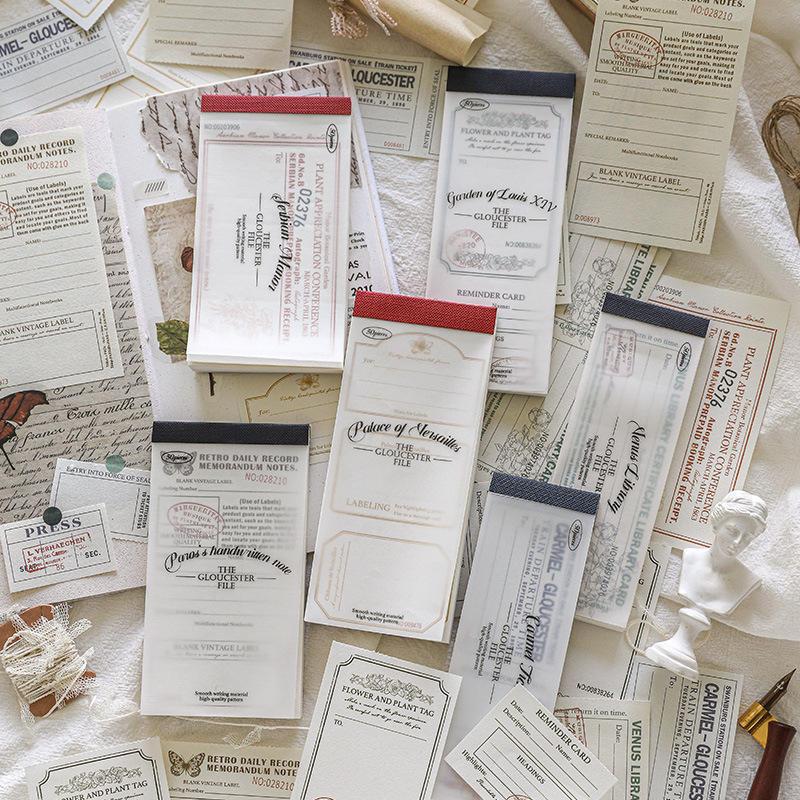 Retro Bill Series Memopad (50 sheets) | Shopee Philippines