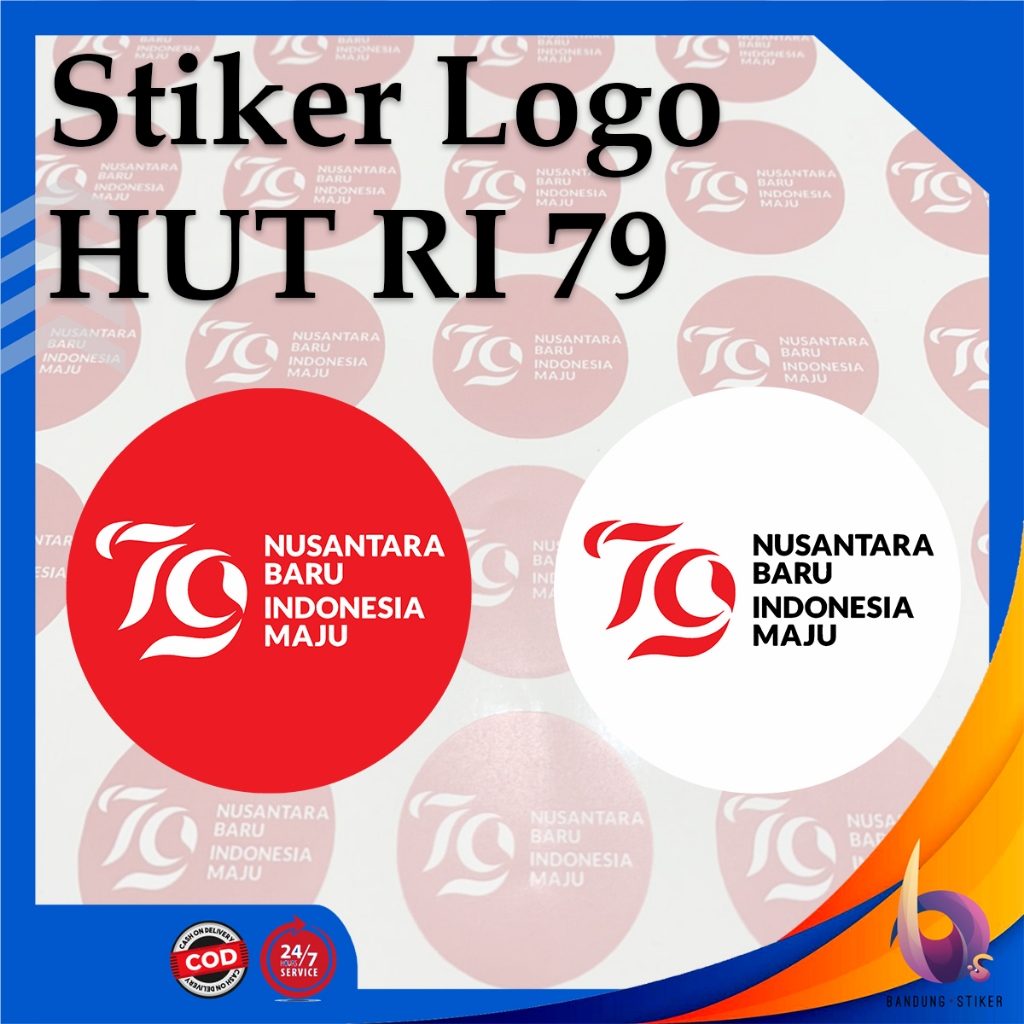 Bandung Stickers - Print Indonesian Independence Day Logo Stickers ...