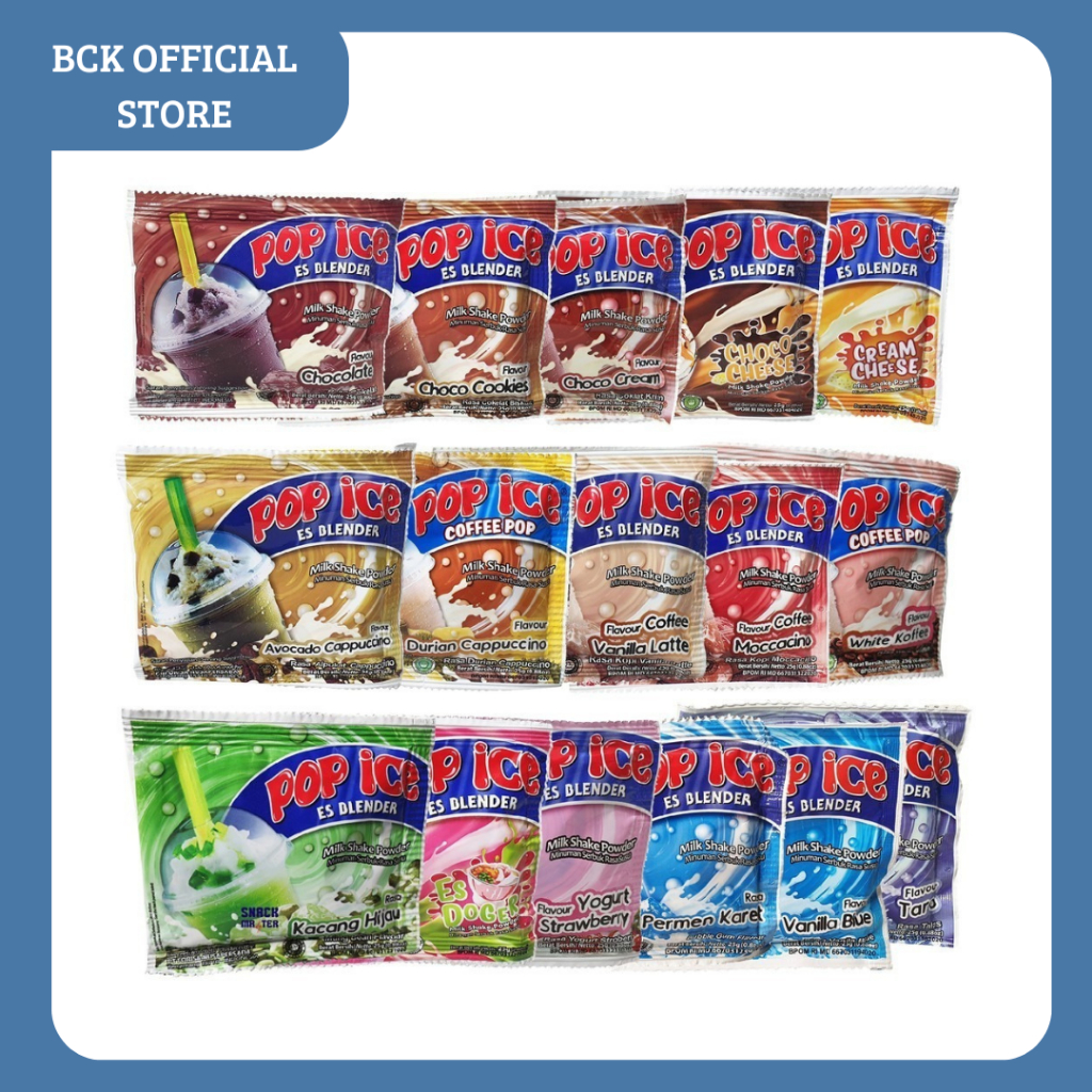 Pop Ice Drink Powder Flavor 10x25gr (Mecca) | Shopee Philippines
