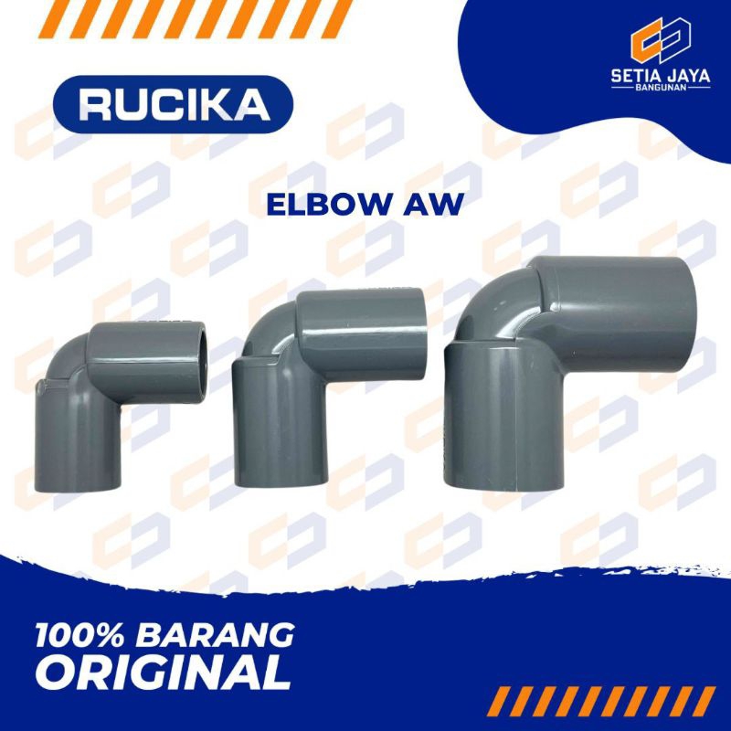 Elbow / Knee / Knie Rucika PVC 1/2 / 3/4 / 1 Inch AW | Shopee Philippines
