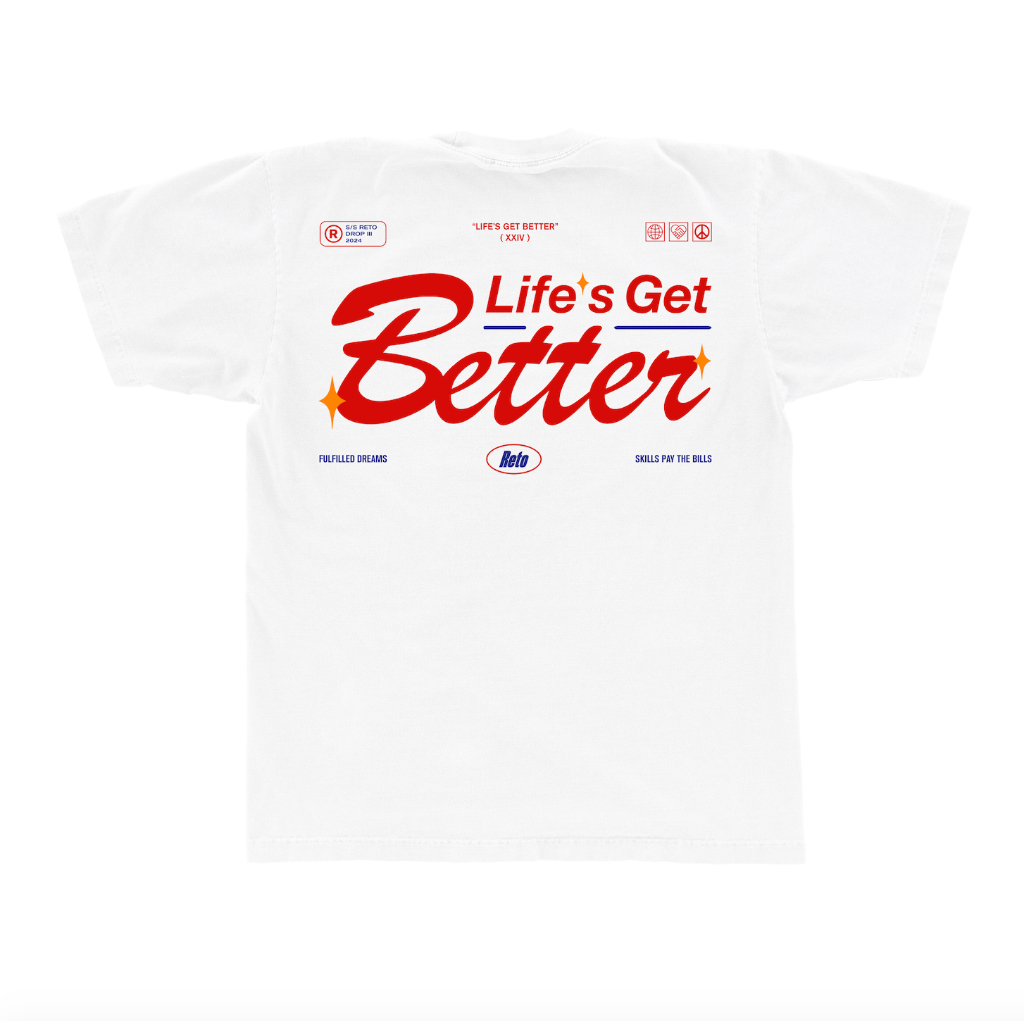 Reto - Life's Get Better White | Shopee Philippines