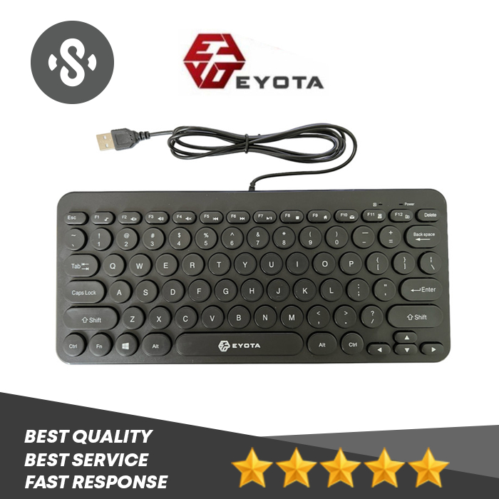 Eyota KM380 Ultra Thin Mini USB Keyboard | Shopee Philippines