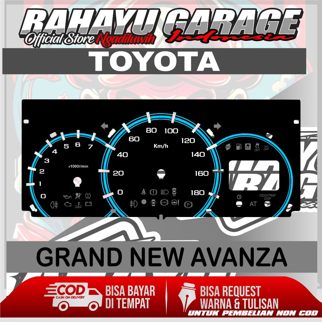 Toyota GRAND NEW AVANZA CUSTOM SPEEDOMETER BOARD | Shopee Philippines