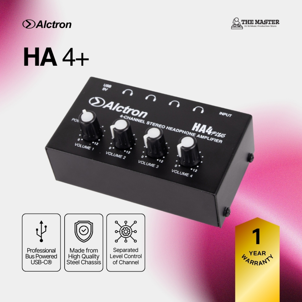 Alctron HA4+ | Ha4 Plus 4 Channel Headphone Amplifier | Shopee Philippines