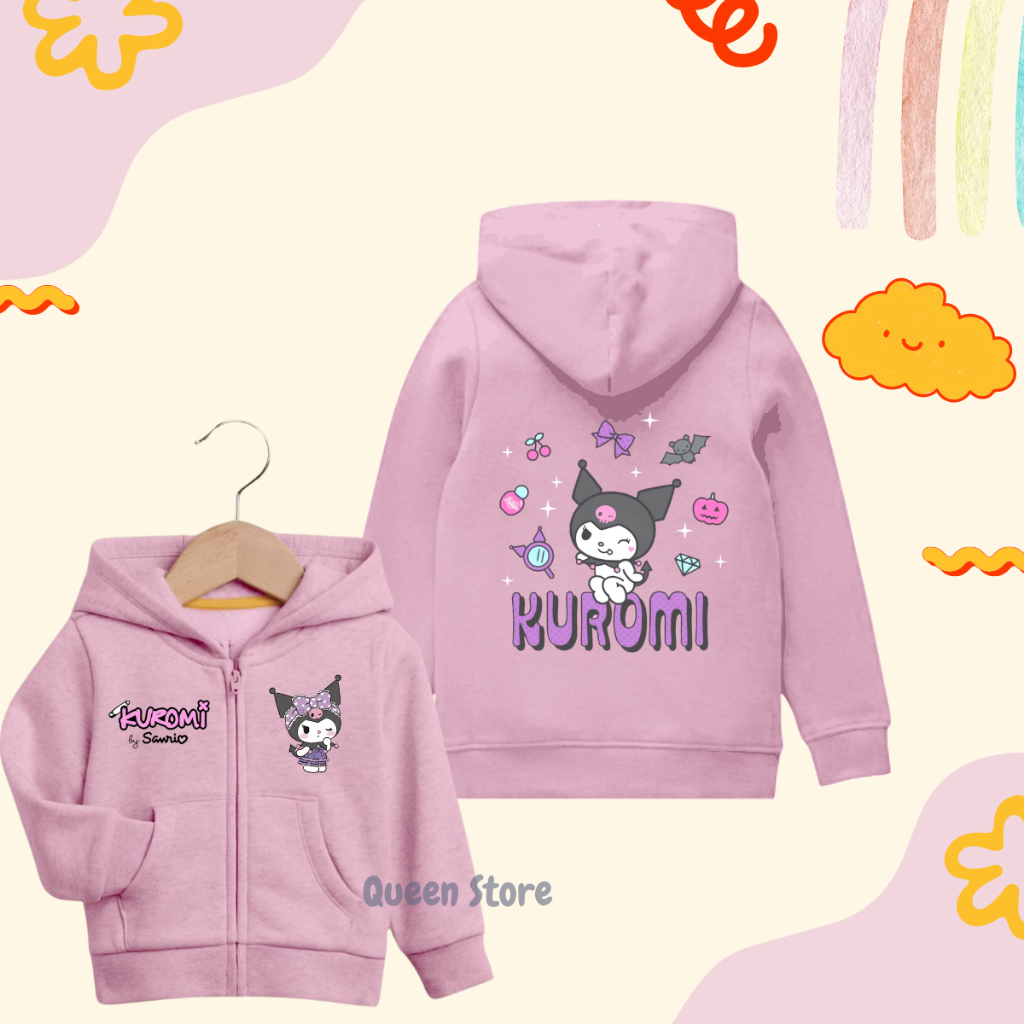 Kuromi Jackets For Girls Age 2-12 Years FASHION Kids Long Sleeve ...