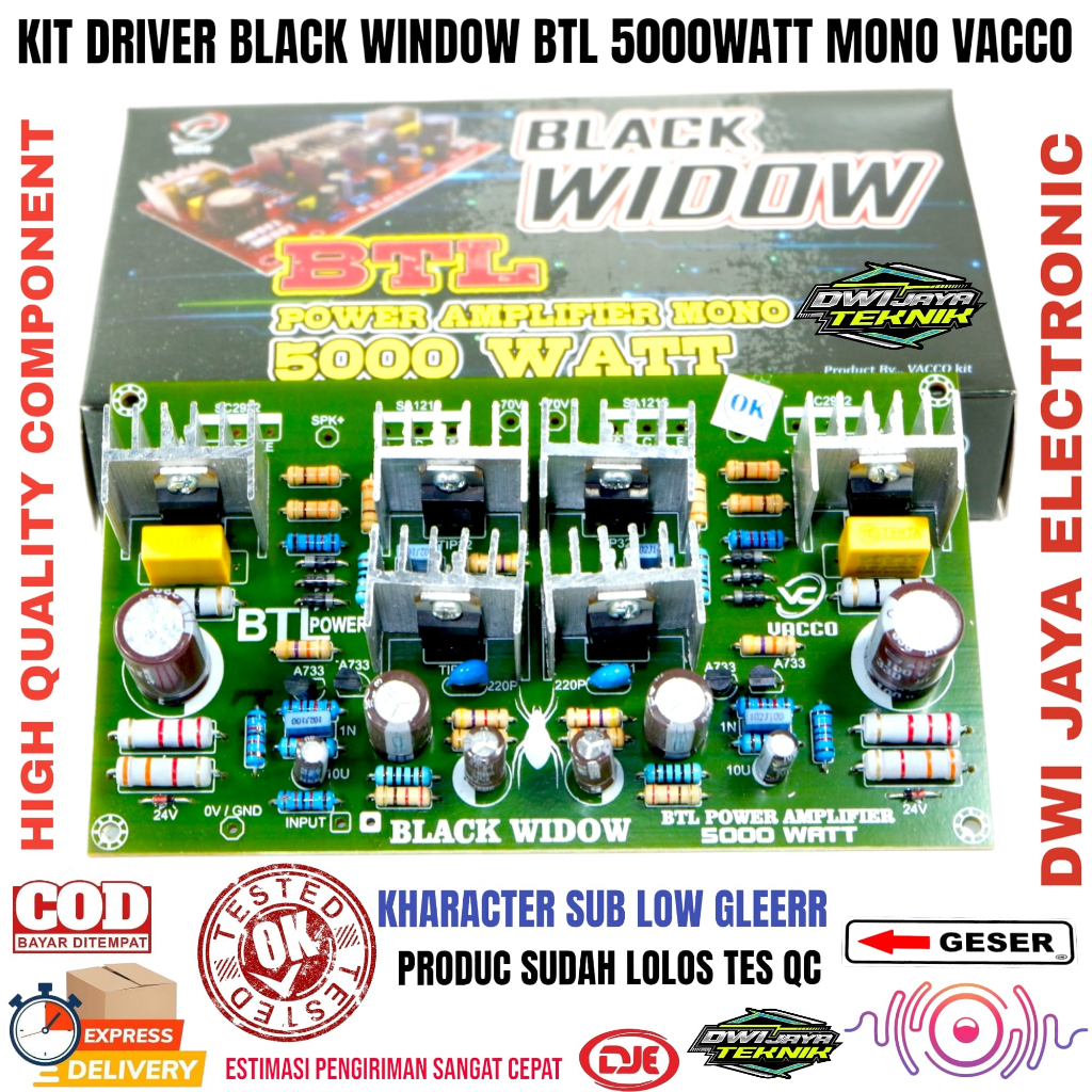 Black wow BTL 5000W Power Amplifier SAFARI BTL Vacco Driver Kit ...
