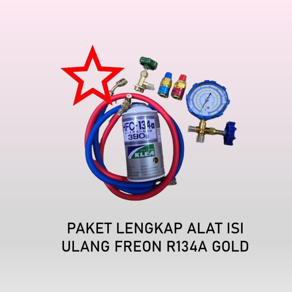 Complete Package Of R134A GOLD FREON Filling Tools For Cars | Shopee ...