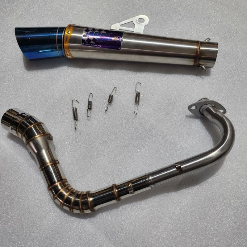 Conical Aun pipe 51mm Exhaust 1Set Big Elbow Mio i125 Mio soul i125 Mio ...