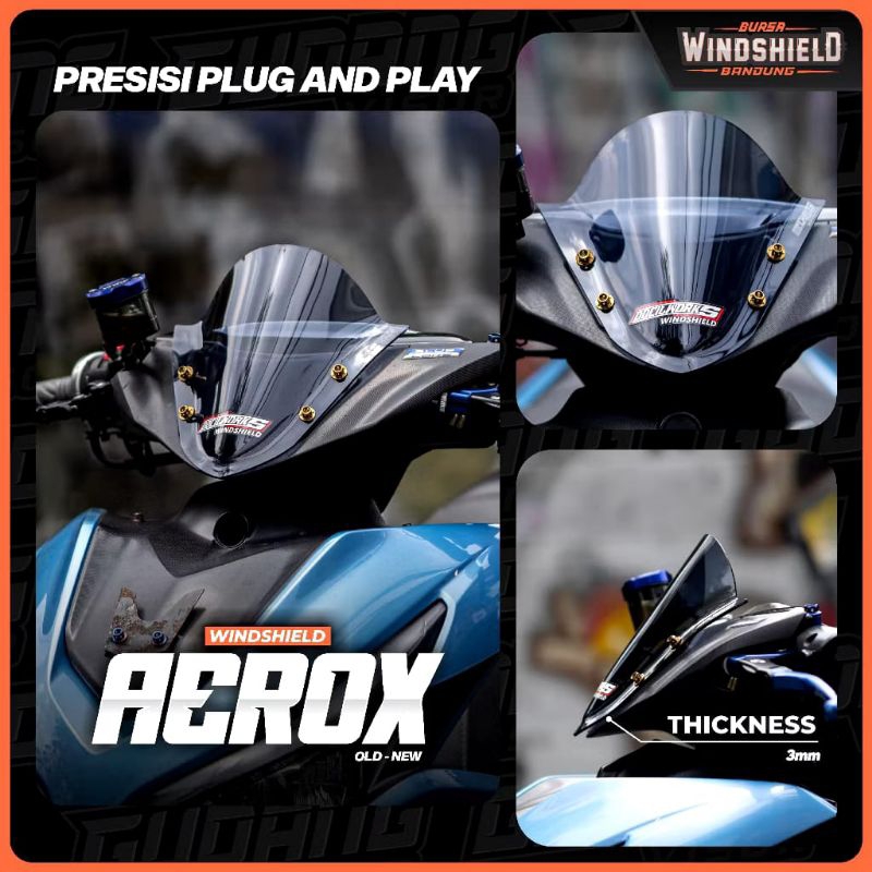 Aerox Windshield Aerox Visor Scetbill Plain Model-DVS | Shopee Philippines