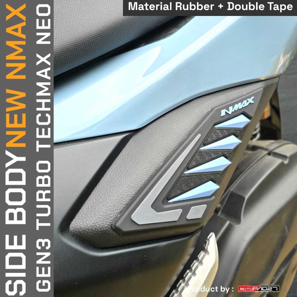 Nmax TURBO NEO S TECHMAX 2024 rubber MP27 Side body Sticker | Shopee ...