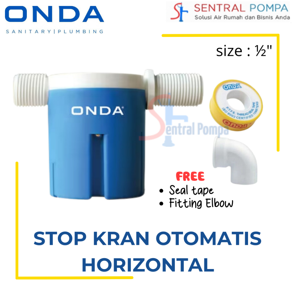 Stop Horizontal Automatic Faucet 1/2" ONDA Water Faucet Float 1/2 Inch ...