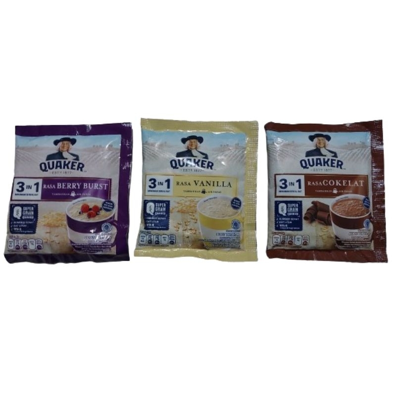 Quaker SACHET QUAKER OUTMEAL SACHET 30GR Cereal GRANOLA OUT | Shopee ...