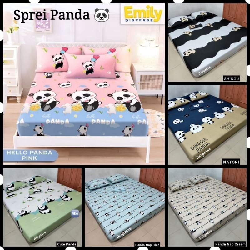 HIJAU PREMIUM PANDA BED SHEET 90/100/120/140/160/180/200 HEIGHT 30CM ...