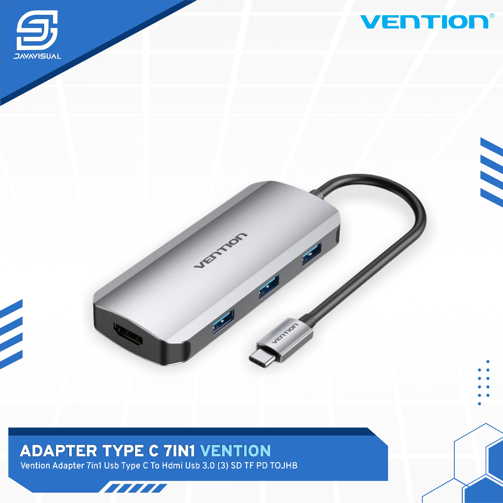 [JaVis] 7IN1 VENTION TYPE C ADAPTER | Shopee Philippines