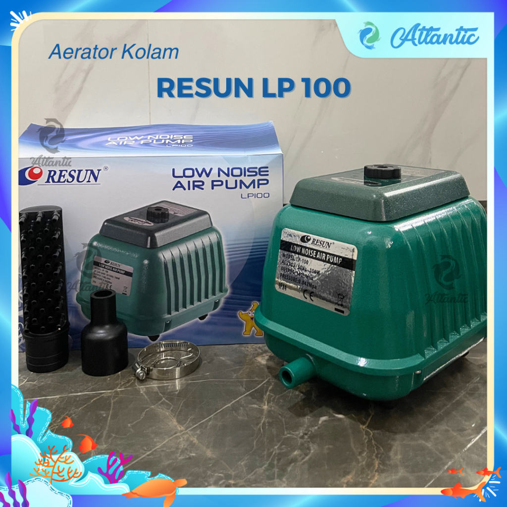 RESUN LP 100 AIR PUMP AERATOR AIR PUMP AQUARIUM POND RESUN LP100 LP-100 ...