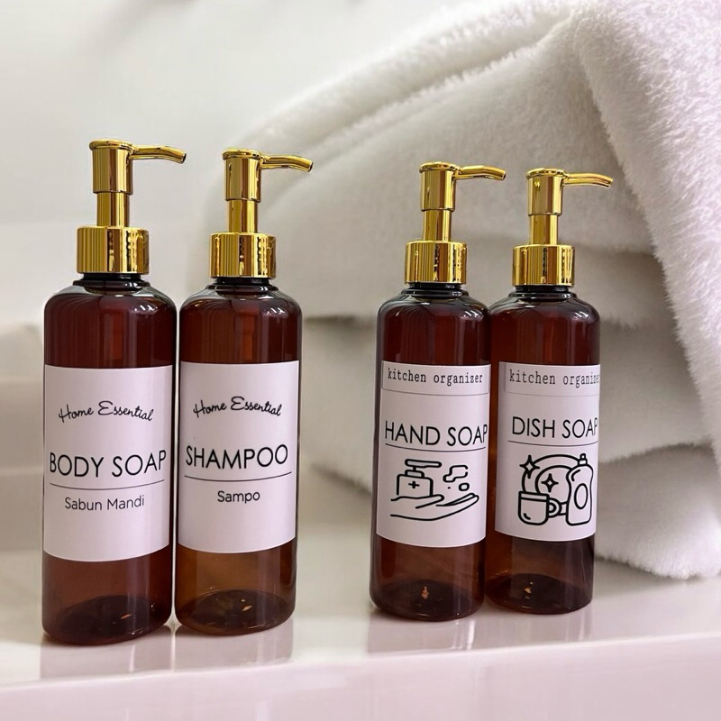 Aesthetic liquid soap bottle 250ML CHOCOLATE bottle SILVER GOLD LUXURY ...