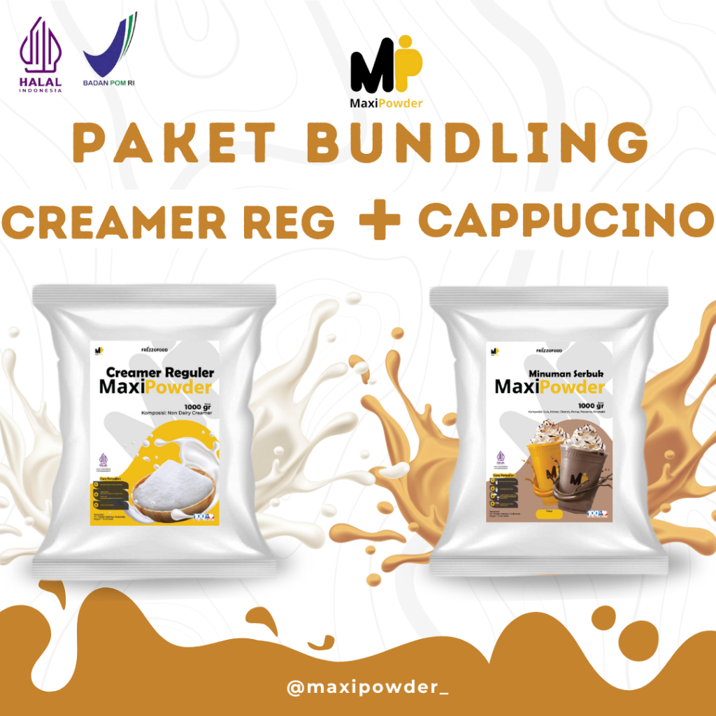 Regular Creamer Bundling Package Flavor Drink Powder+Cappucino 1kg ...