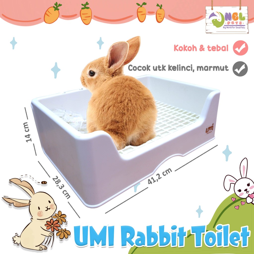 Umi RABBIT Toilet L/Toilet RABBIT Guinea Pig Chinchilla/Potty Train ...