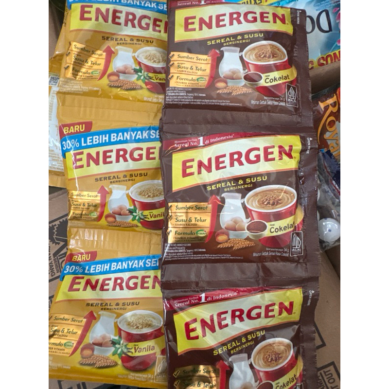Energen Cereal & Milk 1 Pack contains 10 Sachets / Vanilla Chocolate ...