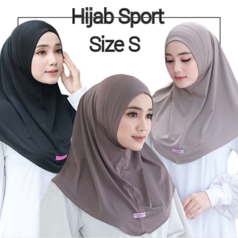 Bergo SPORT MALAY SPORTS HIJAB SIZE S INSTANT SPORT HIJAB (PREMIUM ...