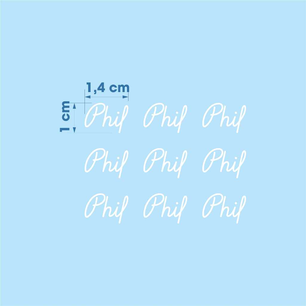 Cutting stickers, phil wood bicycle set vinyl sticker pack | Shopee ...