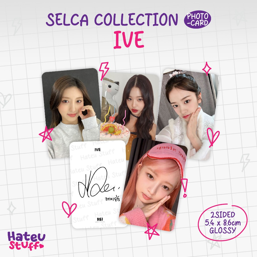 IVE Unofficial Photocard Selca Collection (Anniversary, Birthday ...