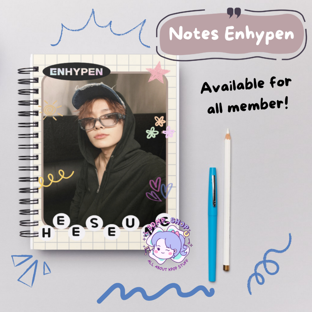 Enhypen Notebook Notes Permember Heeseung Niki Jungwon Jay Sunghoon ...