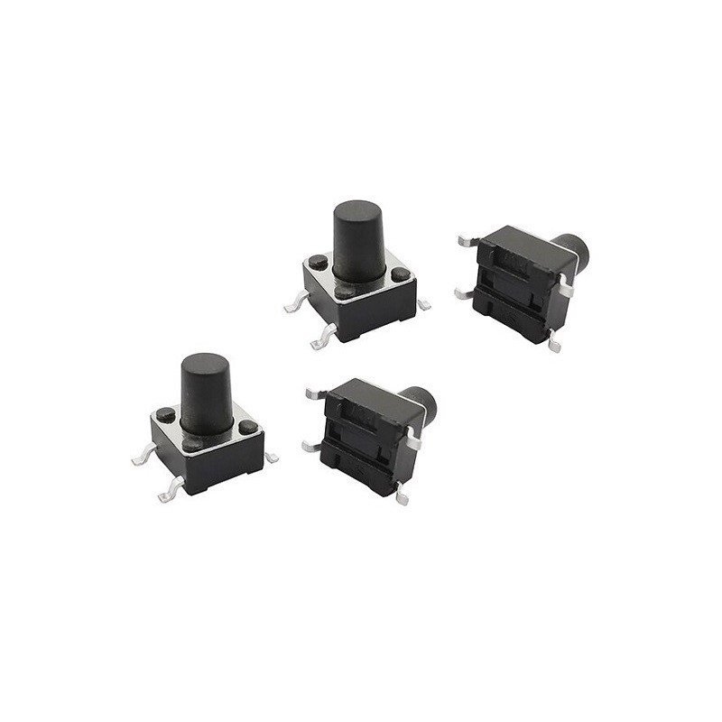 TOMBOL Push Button 6x6x8 4pin Tactile Momentary Switch Reset Button ...