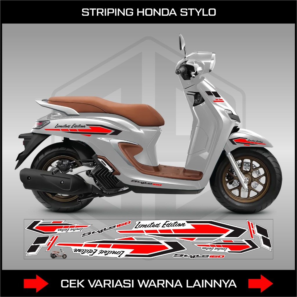 Honda STYLO LIMITED EDITION MOTORCYCLE STICKERS - STRIPING LIST STYLO ...
