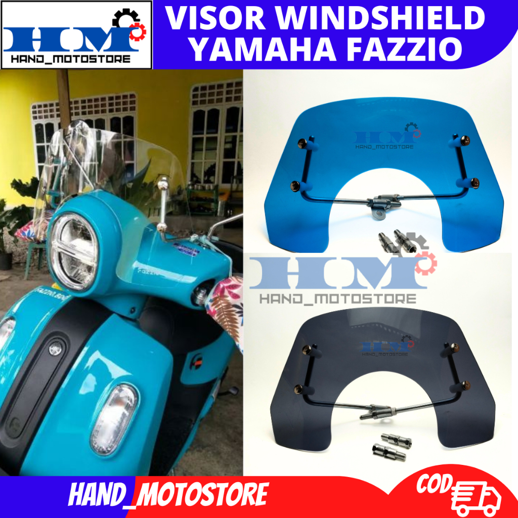 Visor WINDSHIELD FAZZIO RETRO MODEL / WIND RESISTANT SHIELD PNP YAMAHA ...