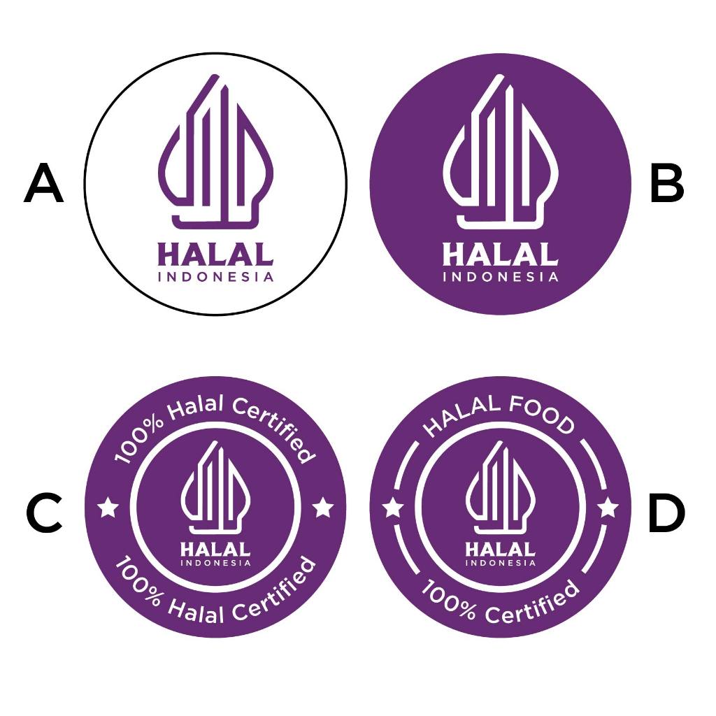 Halal Indonesian Logo Label Sticker | Shopee Philippines