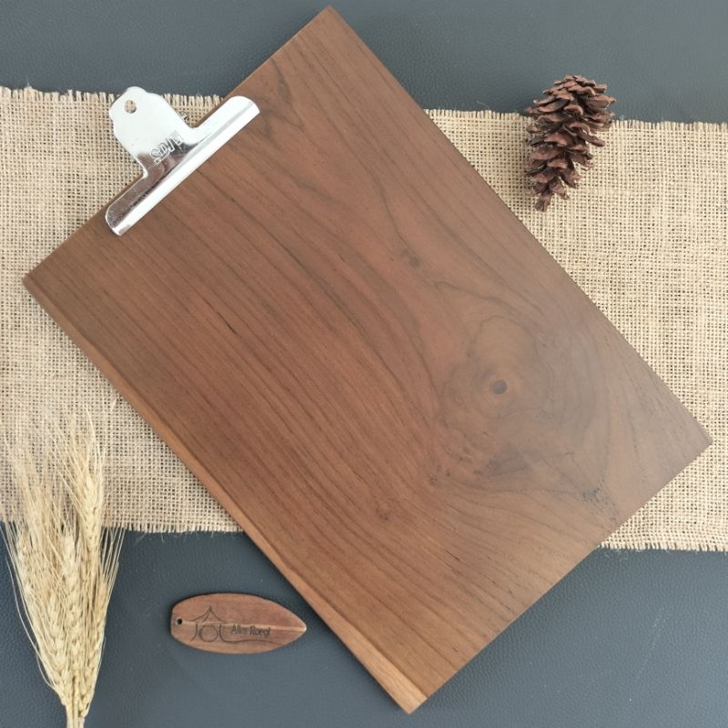 KAYU Menu Board Cafe And Restaurant Buldog Clip, Teak Wood Menu Board ...