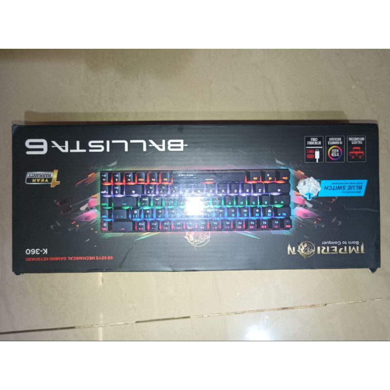 Imperion Keyboard K360 Mechanical LED RGB Gaming | Shopee Philippines